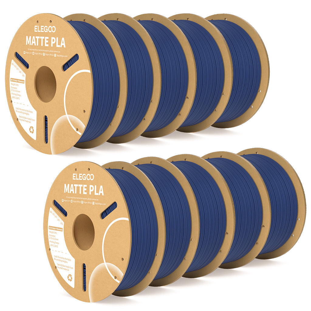 PLA MATTE Filament 1.75mm Colored 10KG – ELEGOO UK